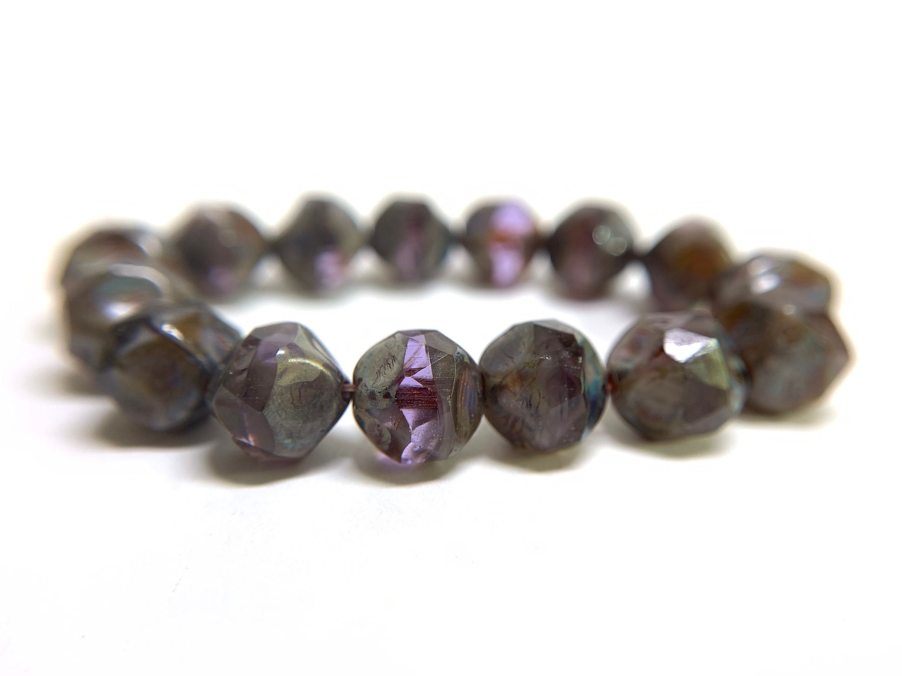 8mm Grape Pebbles Baroque Beads Czech Glass Beads - Etsy