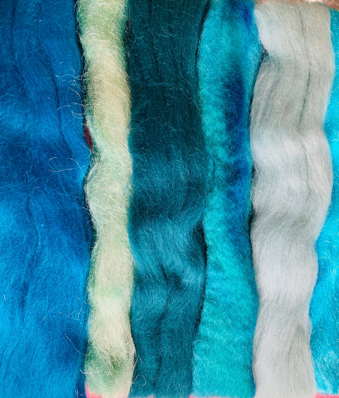 Hand Dyed Multi Fiber Sampler | Etsy