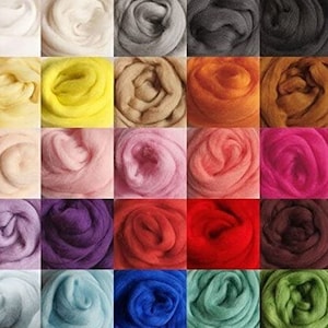 36 Colors Merino Wool Fiber |needle Felting Supply | Conveniently ...