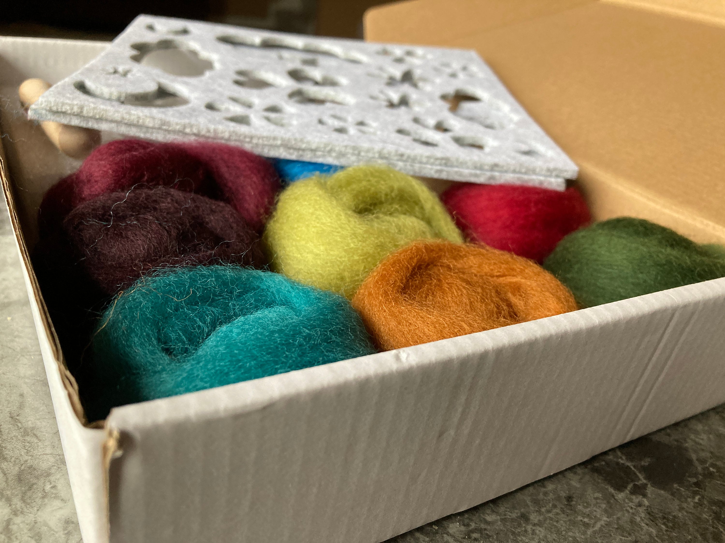 Roving Felt Beginner Kit| DIY Kit | Needle Felt Kit | Wool Roving - Etsy