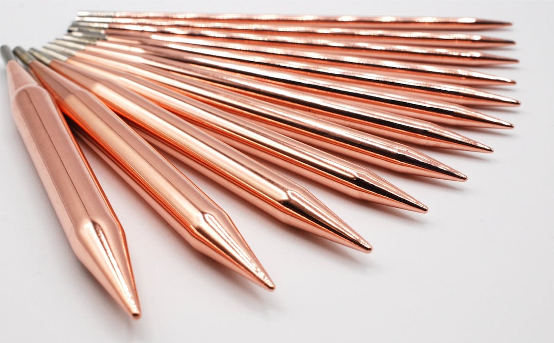 LYKKE Cypra 3.5" (10cm) Interchangeable Knitting Needles - Copper - Etsy