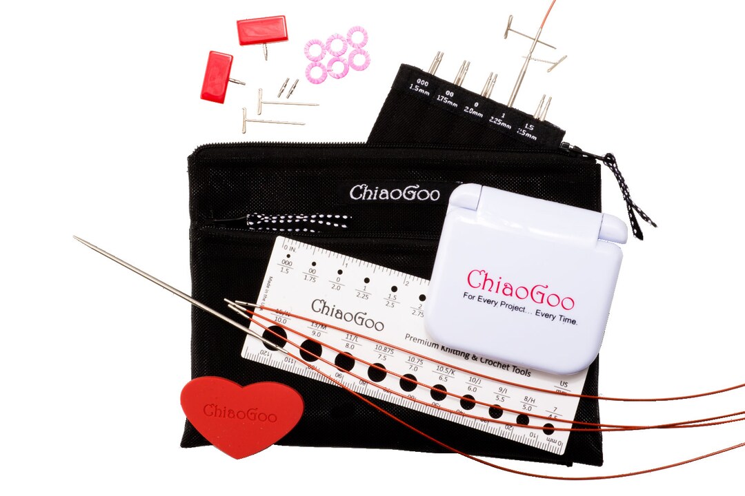 Chiaogoo 5'' (13cm) TWIST Red Lace Mini Set - Stainless Steel ...