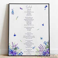 Epitaph Forget-me-not Printable Poem, NCIS Poem Season 18, Digital ...