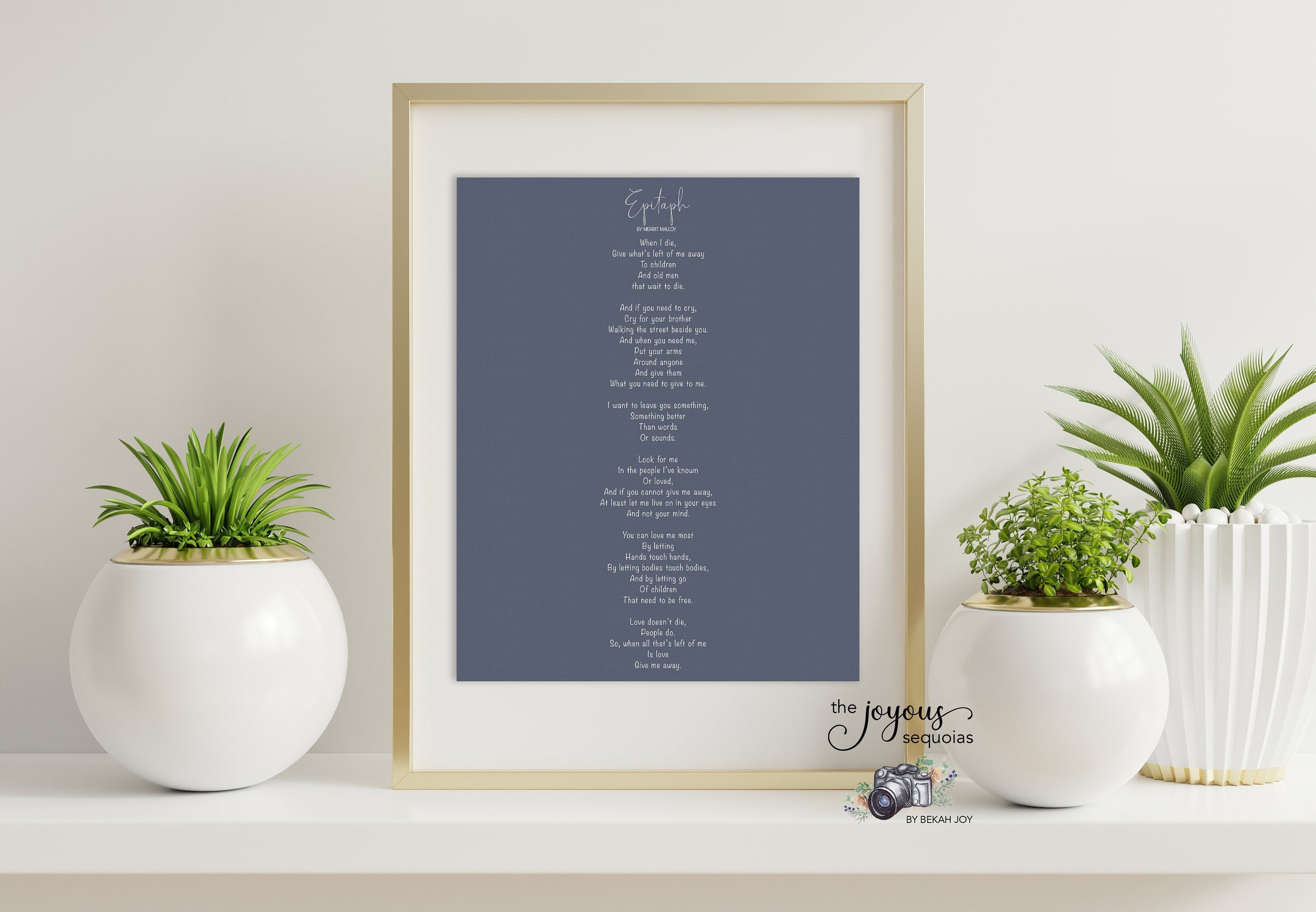 Epitaph Blue Printable Poem, NCIS Poem Season 18, Digital Download, in ...