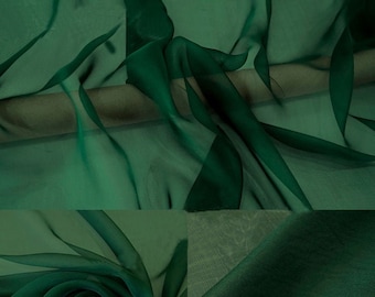 Silk Chiffon 100% Silk 5.5mm Sheer Light Weight Transparent Chiffon ...