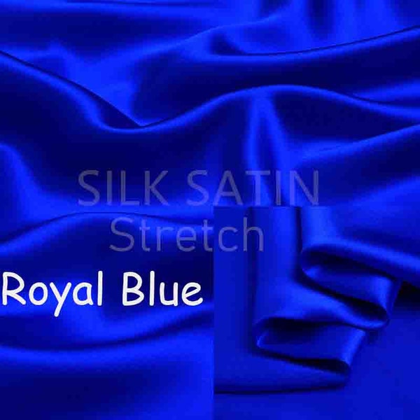 Royal Blue Silk Satin Dress Shirt - Etsy