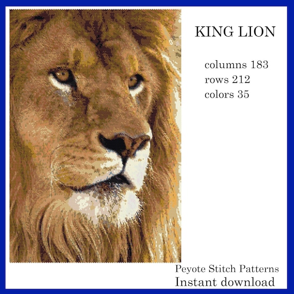 Lion Perler Bead - Etsy