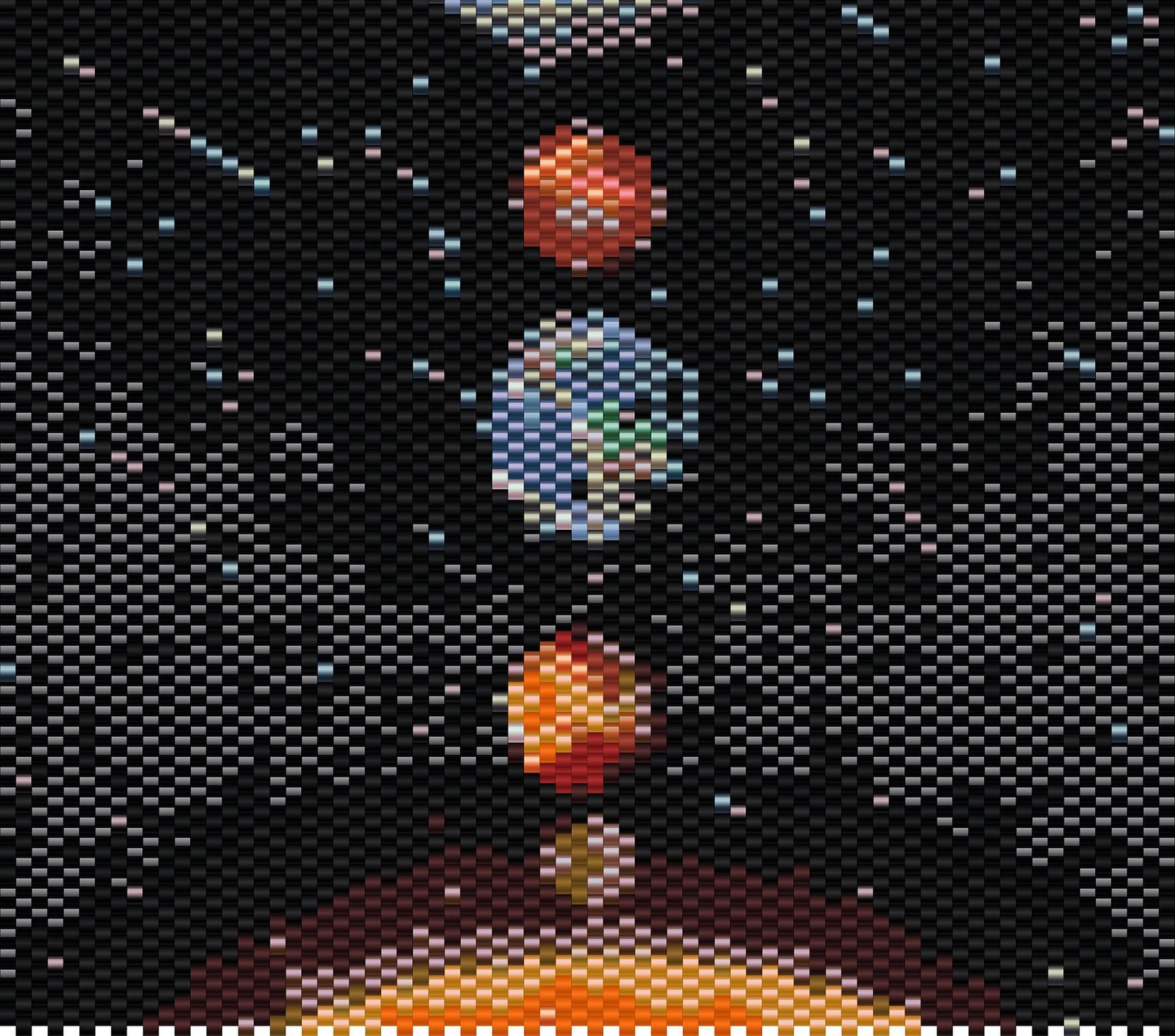 SOLAR SYSTEM, Pdf Pattern, Brick Stitch Patterns, Instant Download - Etsy