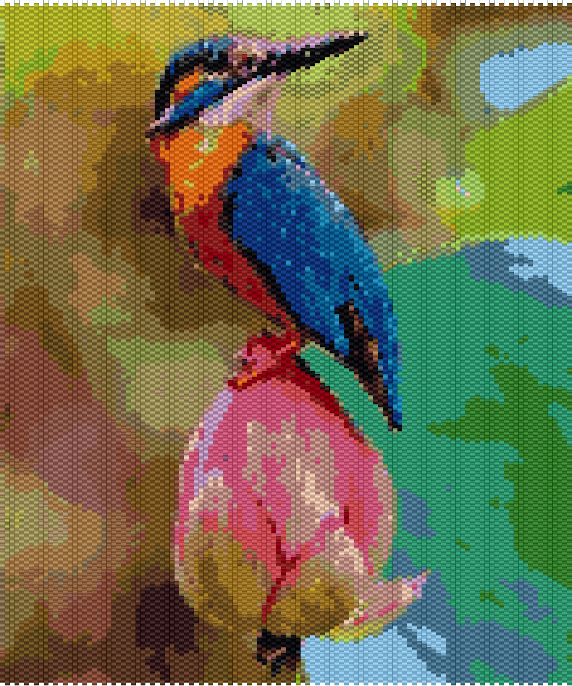 Colibri Pattern, Peyote Tapestry Pattern, Seed Bead Pattern, Wall Art ...