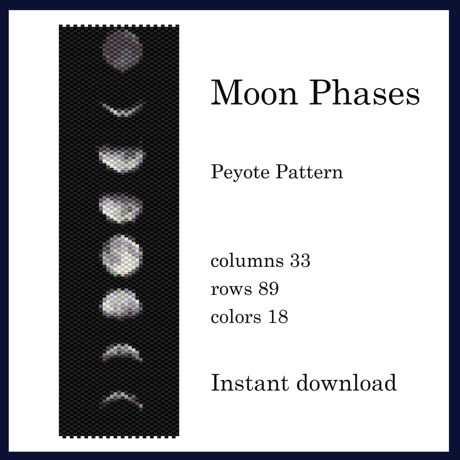 Beading Pattern PDF – Detailed Brick Stitch Peyote Beading Pattern ...