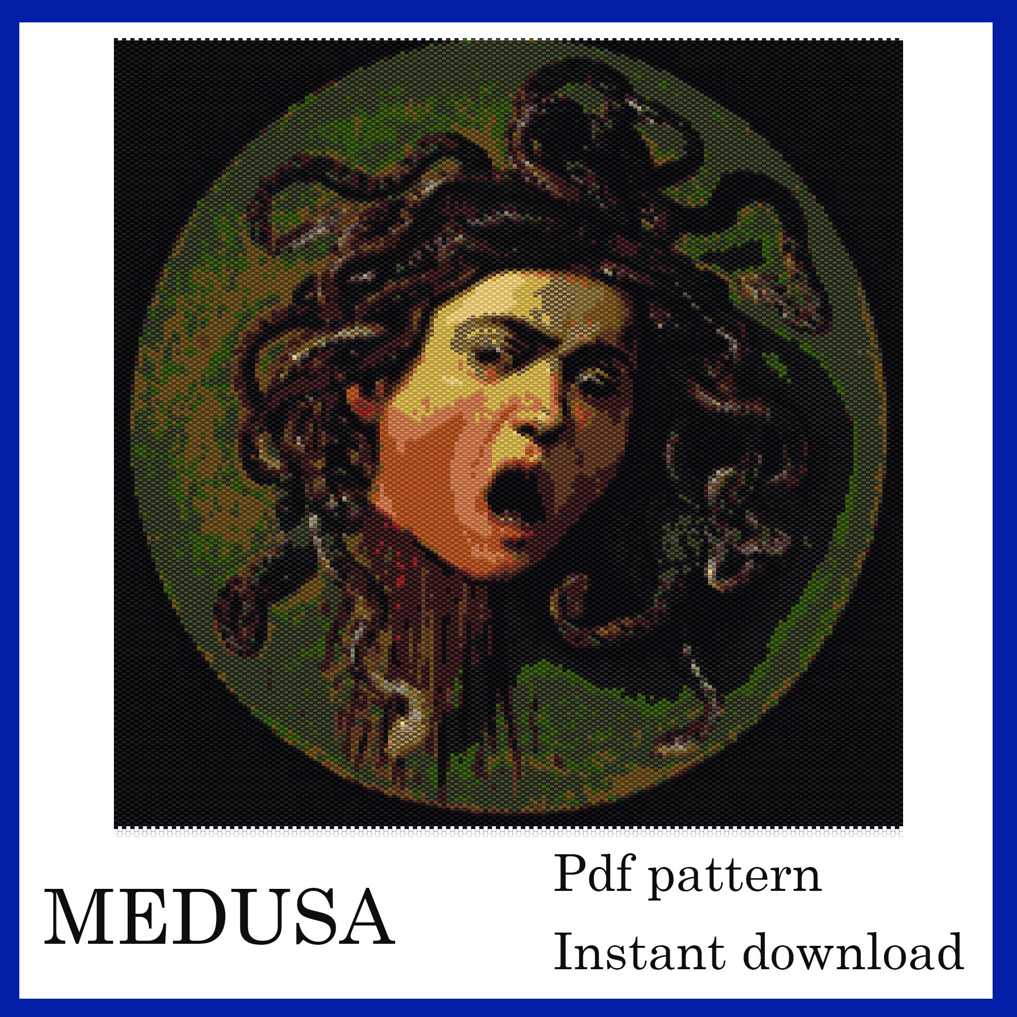 MEDUSA Peyote Pdf Pattern Pdf Digital Download Instant - Etsy
