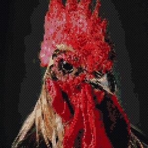 Rooster, Pdf Pattern, Brick Stitch Patterns, Instant Download - Etsy