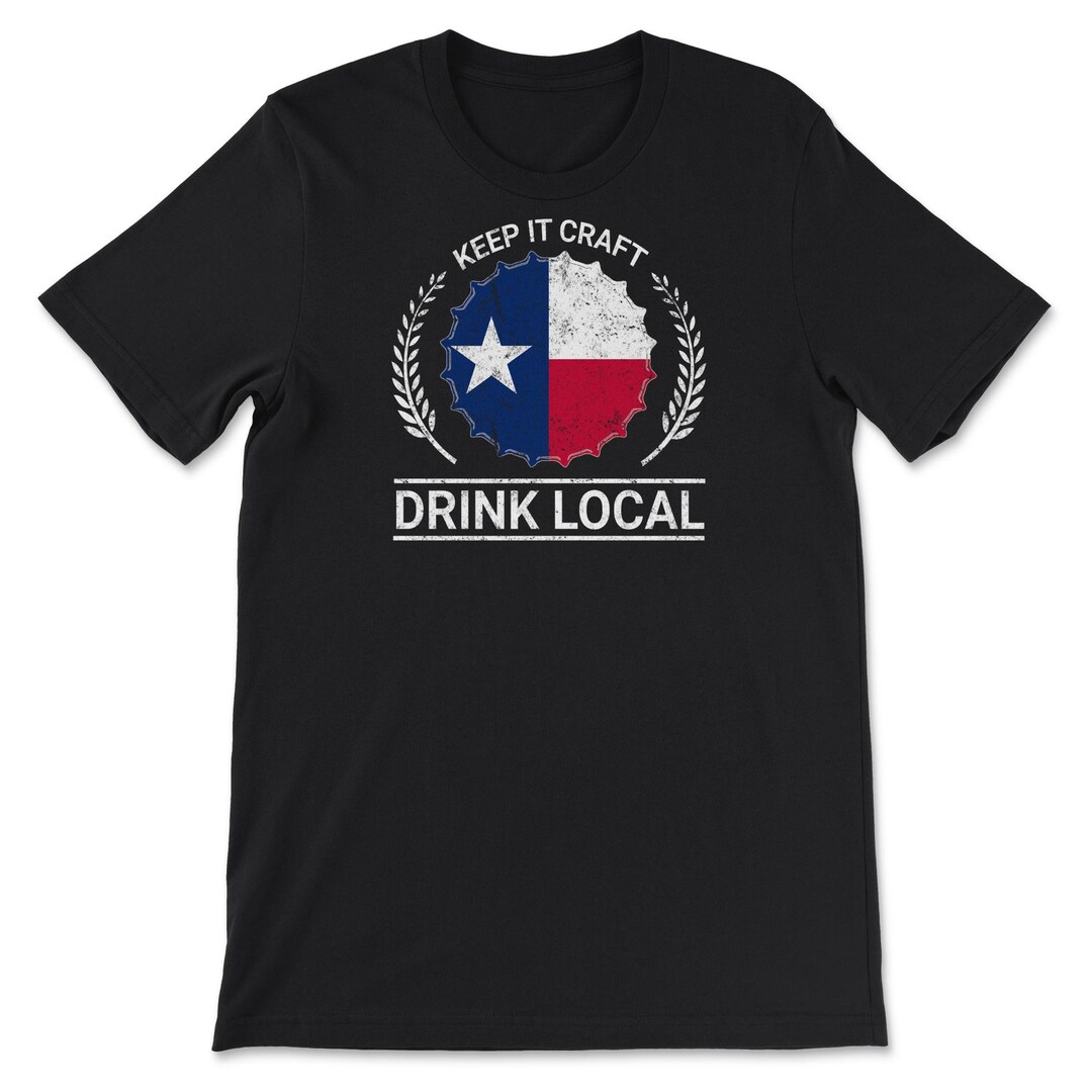 Drink Local Texas Vintage Craft Beer Bottle Cap Brewing - Etsy