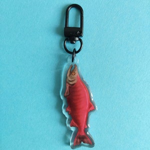 Sockeye Salmon Acrylic Keychain - Etsy