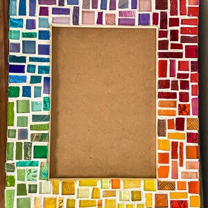 Multi-colored Mosaic Picture Frame Bright Colorful Selection of the ...