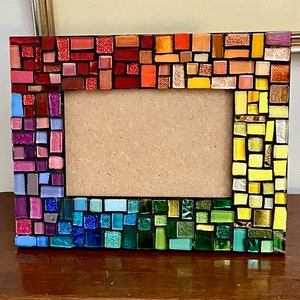 Multi-colored Mosaic Picture Frame Bright Colorful Selection of the ...