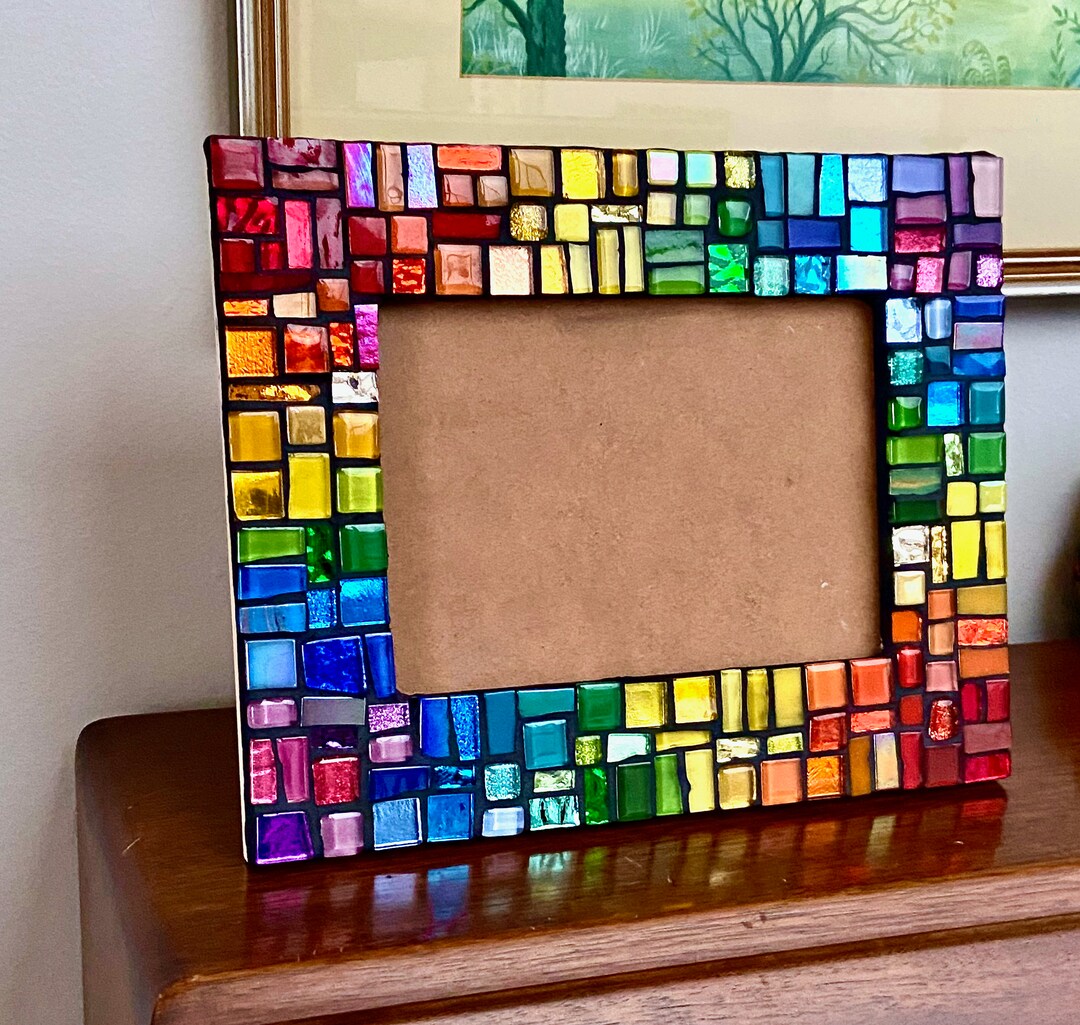 Multi-colored Mosaic Picture Frame - Bright Colorful Selection of the ...