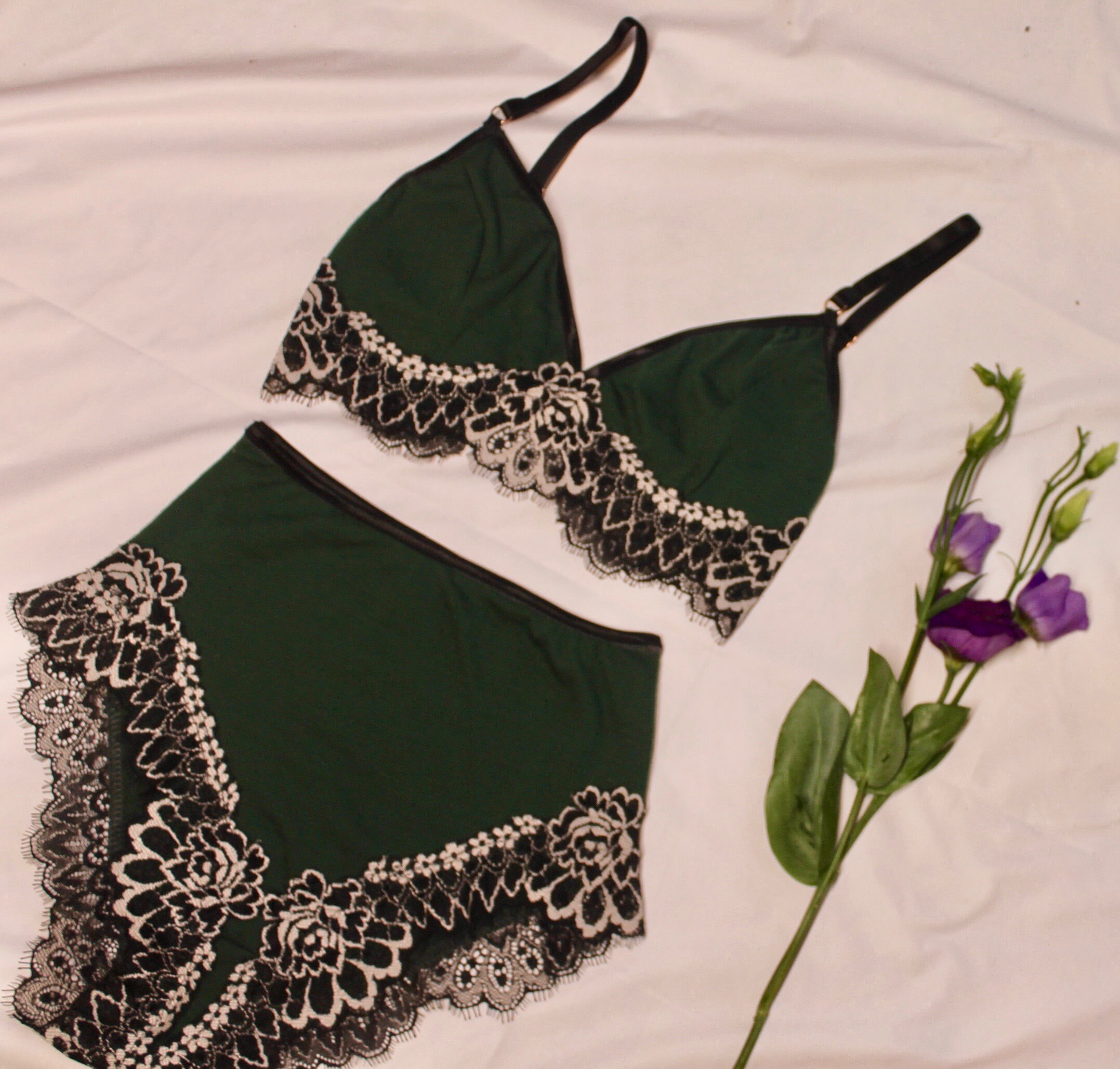 Green Merino Wool Bra - Etsy