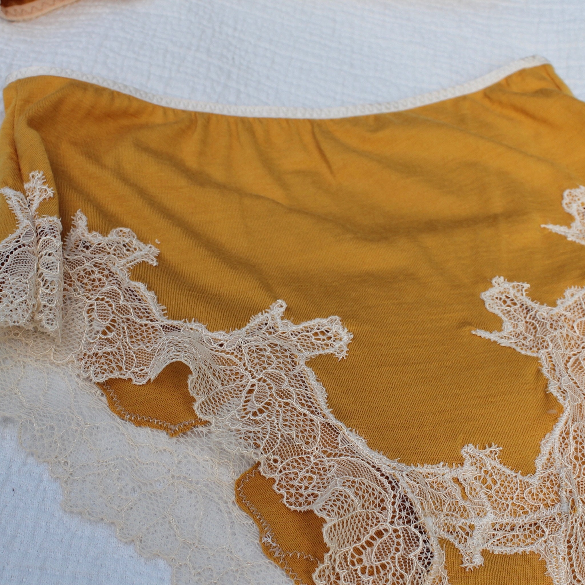 Marigold Merino Wool Underwear Set/ Handmade Merino Wool - Etsy