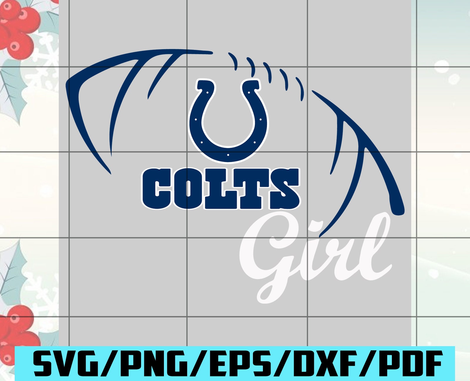 Colts Girl Svg Indianapolis Colts Svg Colts NFL Svg Colts | Etsy