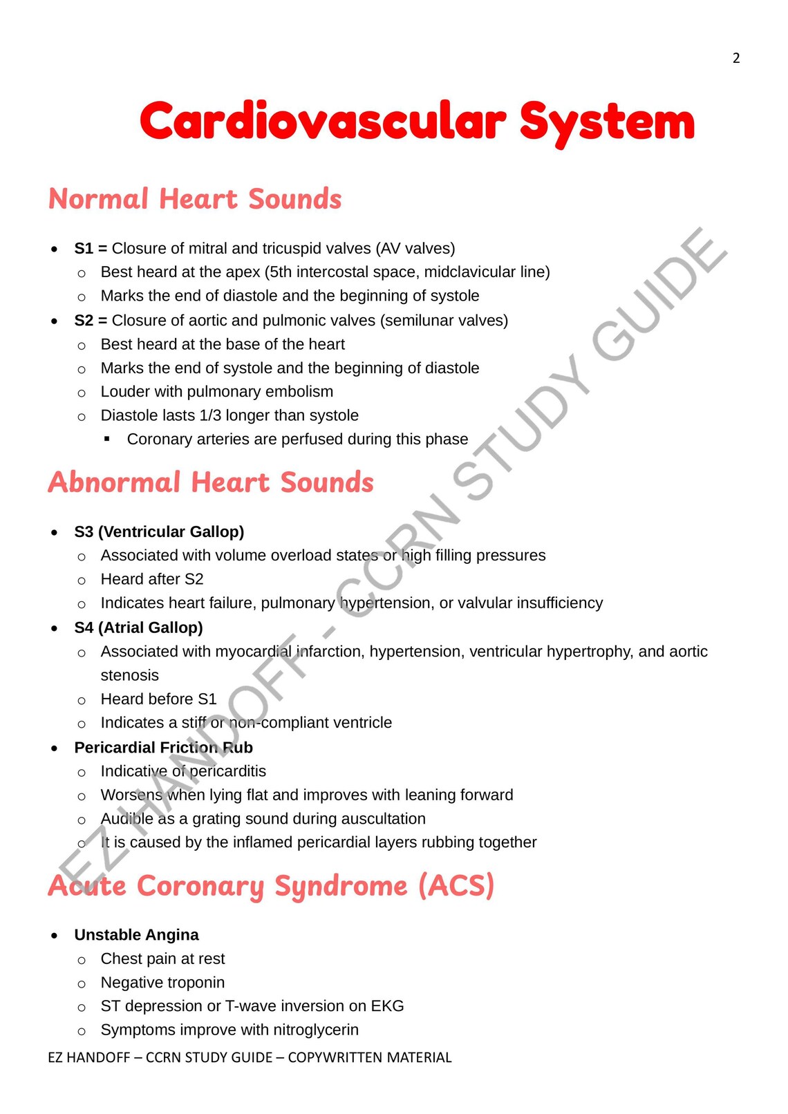 CCRN Study Guide / CCRN Exam Review - AACN Blueprint Aligned ...