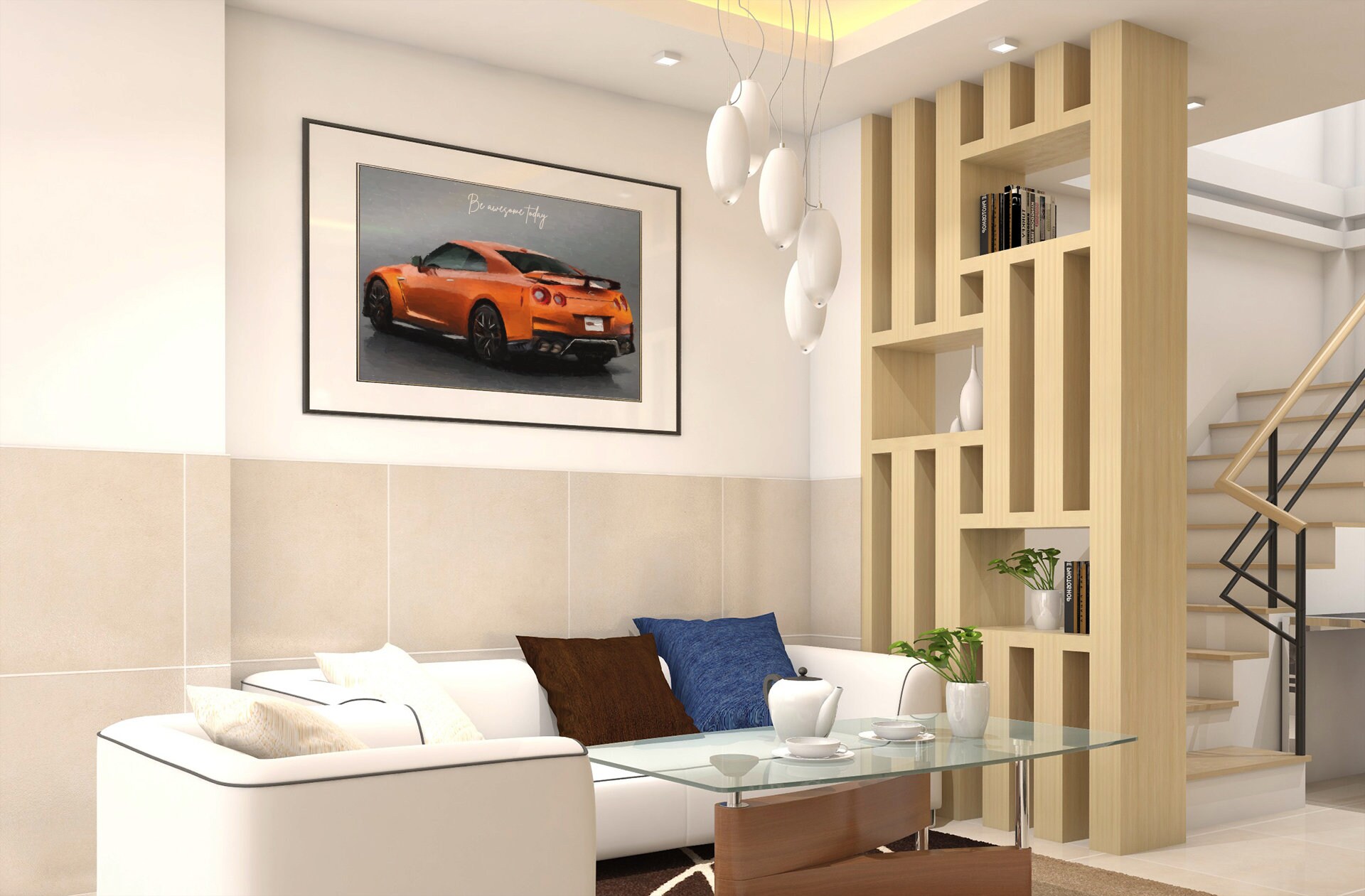 Printable JDM Sportscar GTR Art With Inspirational Quote Digital ...