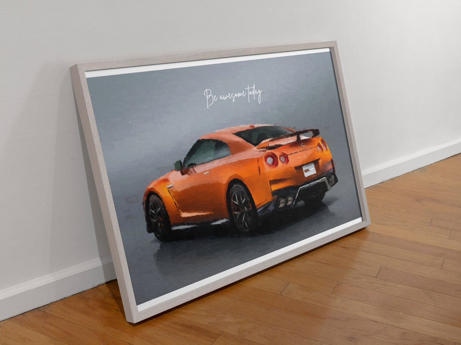 Printable JDM Sportscar GTR Art With Inspirational Quote | Digital ...