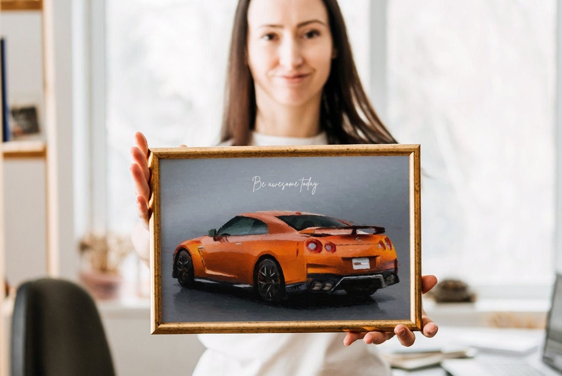 Printable JDM Sportscar GTR Art With Inspirational Quote - Etsy
