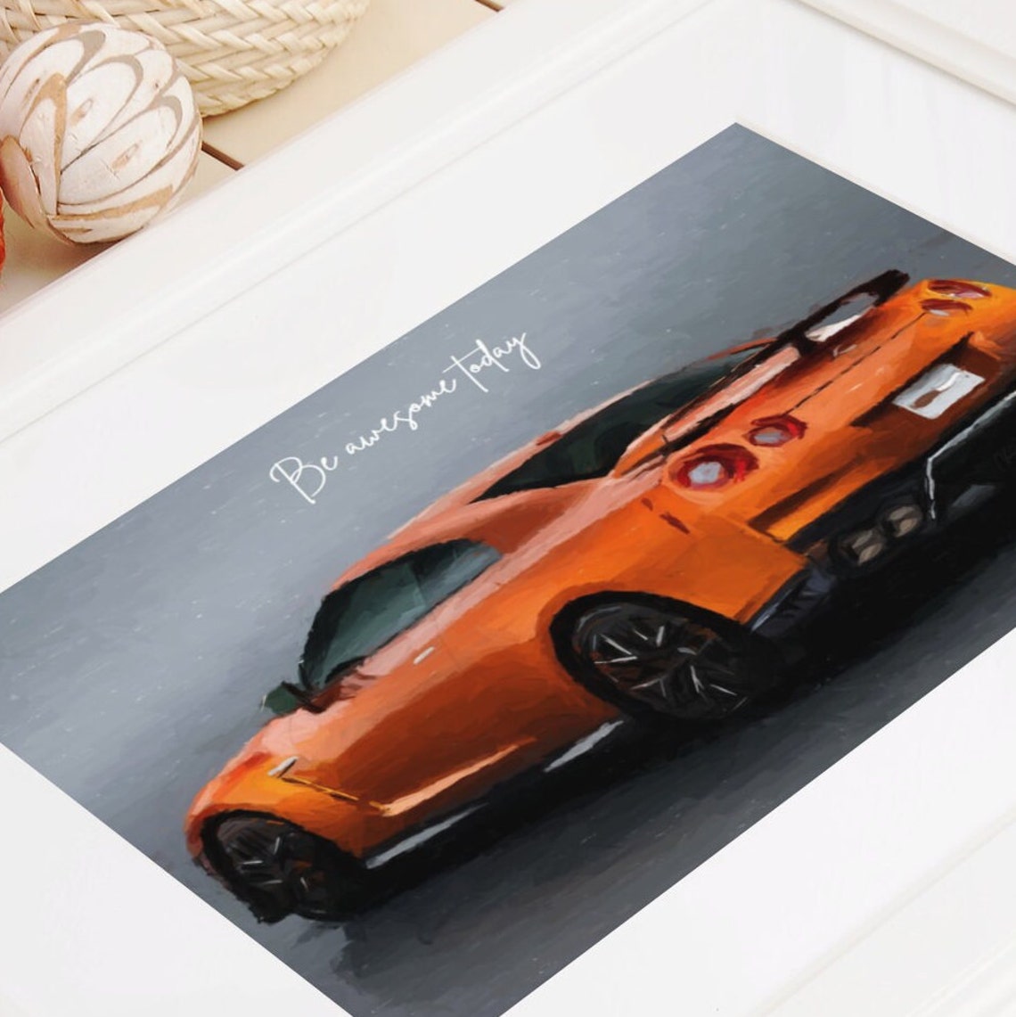 Printable JDM Sportscar GTR Art With Inspirational Quote - Etsy