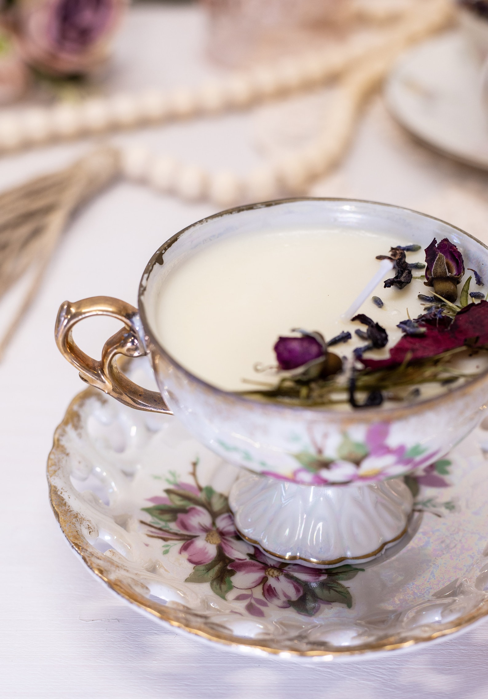 Vintage Tea Cup Candles, Bridal Shower, Unique Gift, Cottage Core, Gift ...
