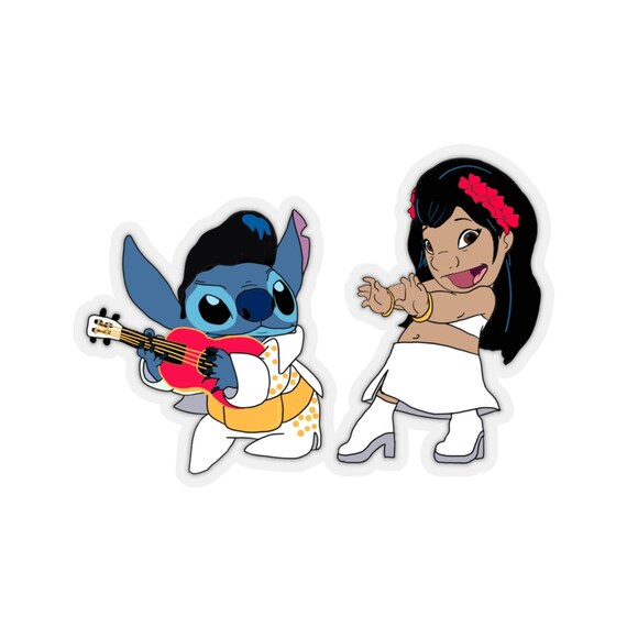 Lilo and Stitch Elvis and Priscilla Stickers - Etsy