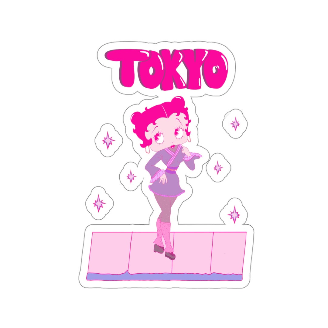 Tokyo, Japan Pink Betty Boop Collectable Stickers - Etsy