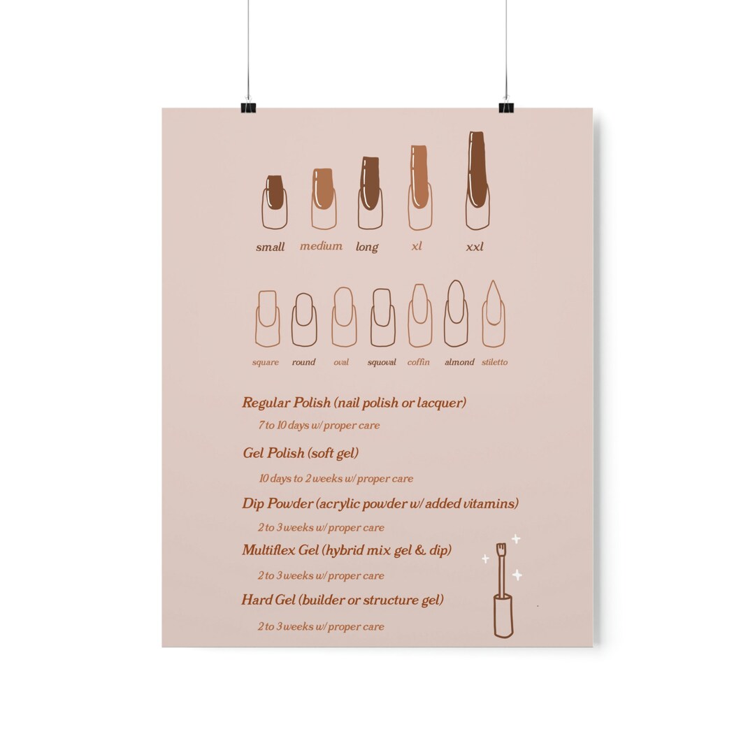 Informational Nail Salon /keep Your Nail Salon Organized With Our Fill ...