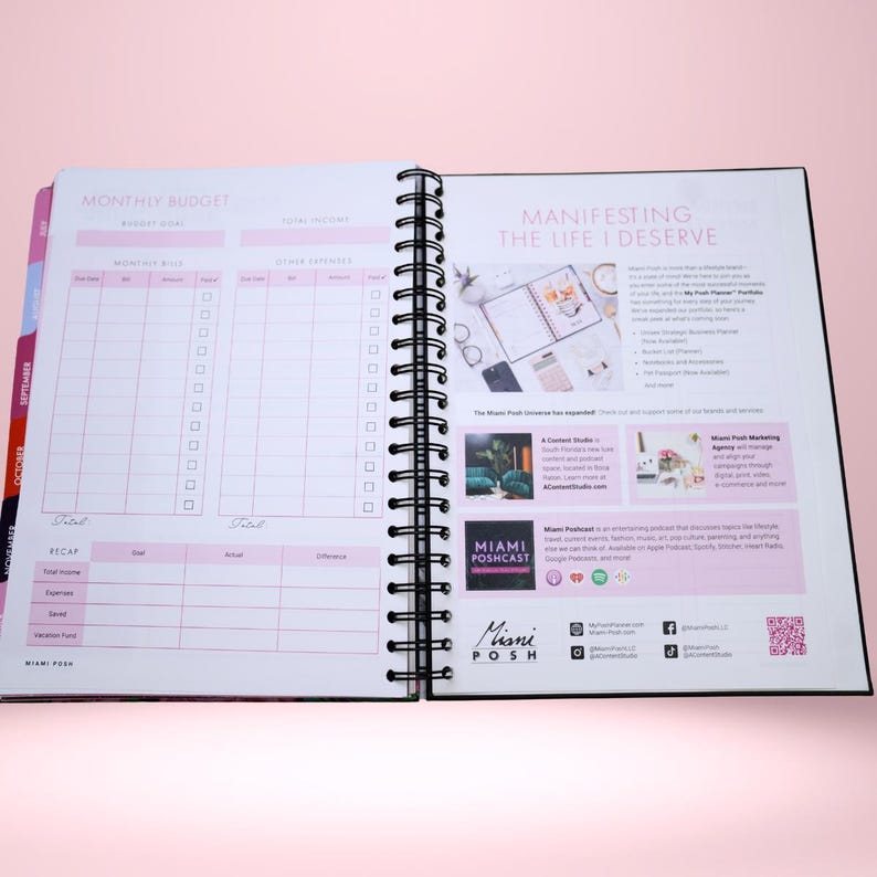 2026 Posh Planner: Monthly, Weekly, & Budget Organizer - Etsy
