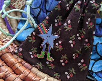 Shooting Star Enamel Pin - Etsy