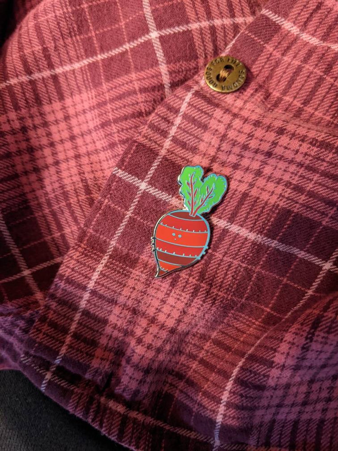 Beet It! Hard Enamel Pin / Lapel Pin / Art Badge - Etsy