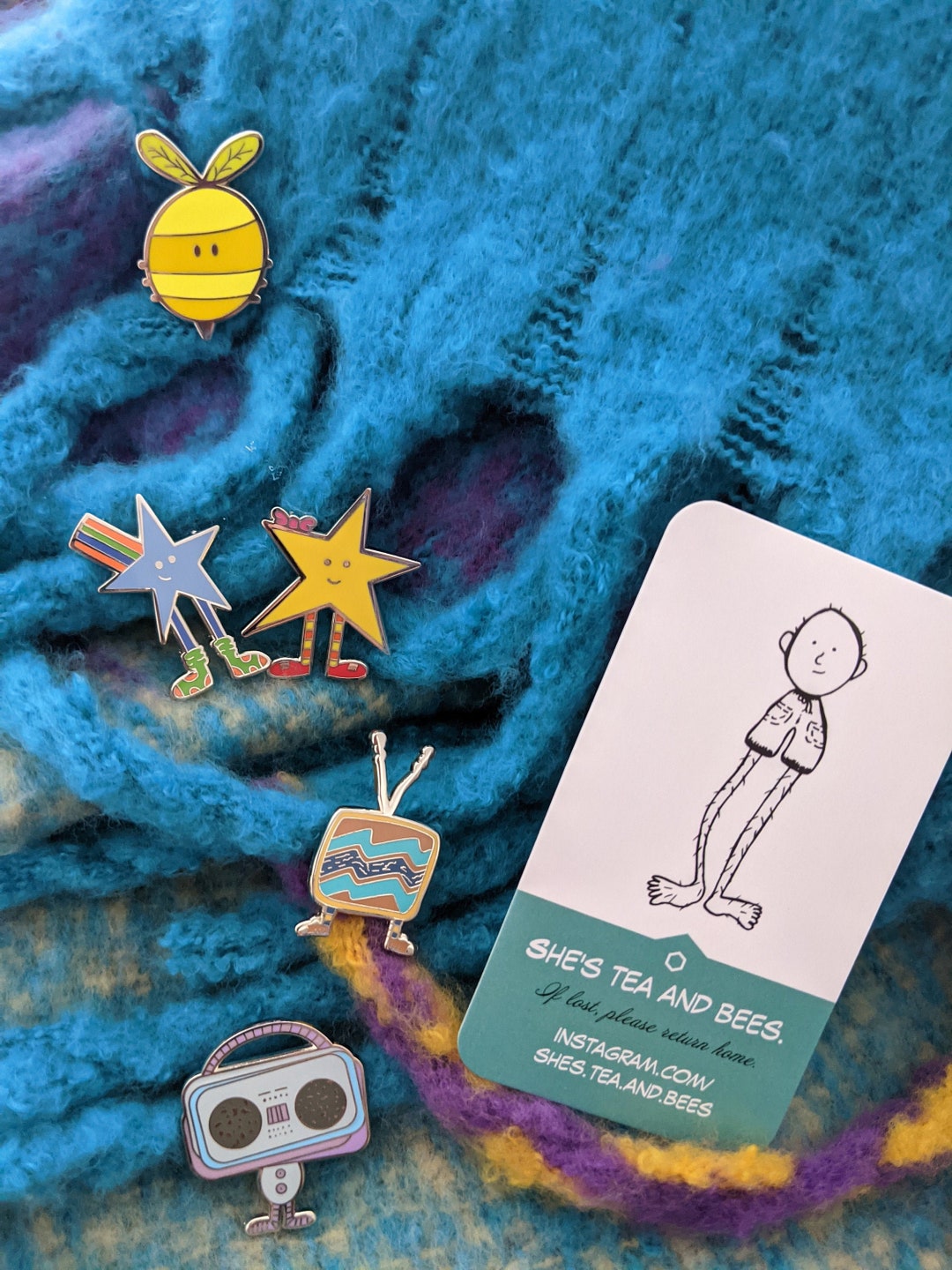 Hard Enamel Pins Bundle (5) Mix & Match / Lapel Pins / Art Badges /set ...