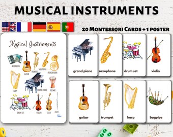 Watercolor Musical Instruments - Etsy