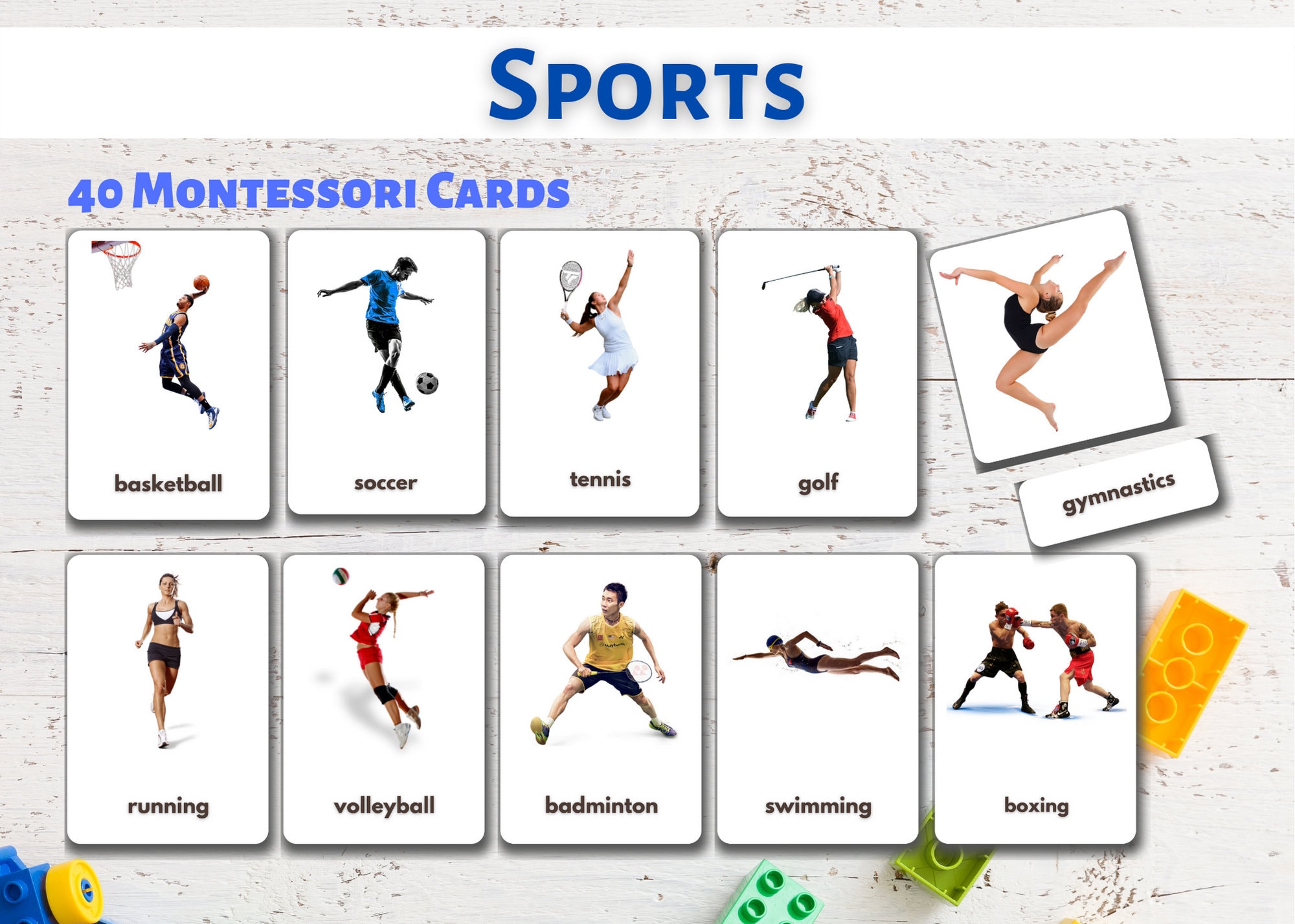 Sports Flashcards Real Pictures Printable Montessori Cards - Etsy.de