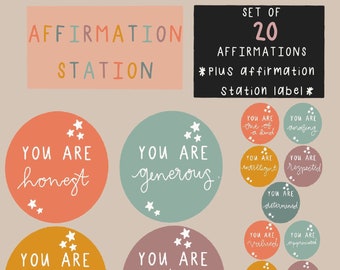 Affirmation Station Classroom - Etsy