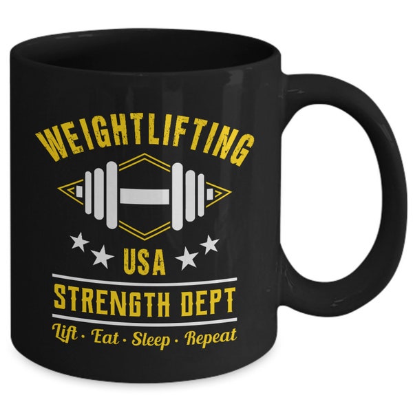 Weightlifting Mug - Etsy