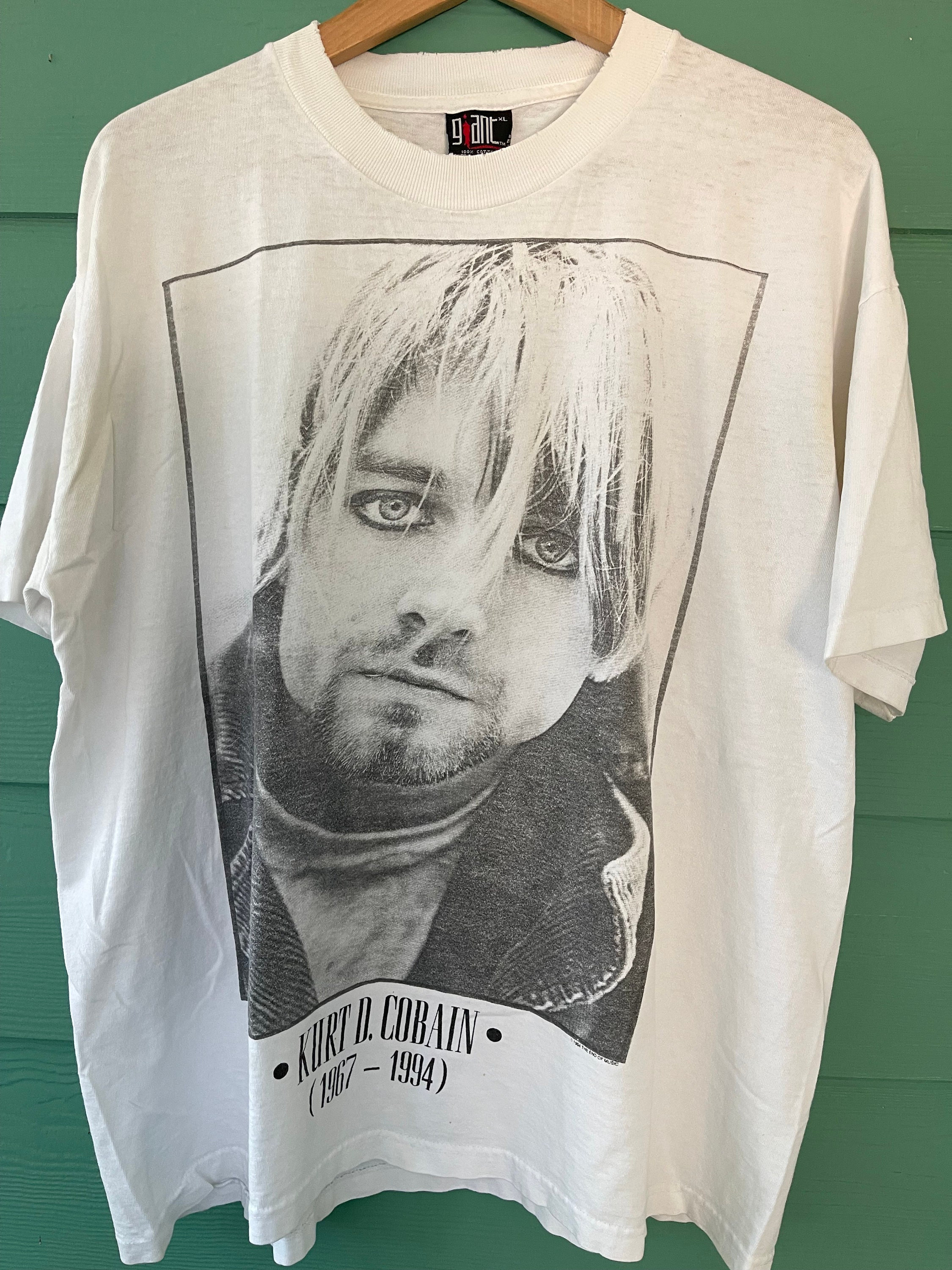 Kurt Cobain Memorial Shirt - Etsy Kurt Cobain Memorial Shirt - Etsy
