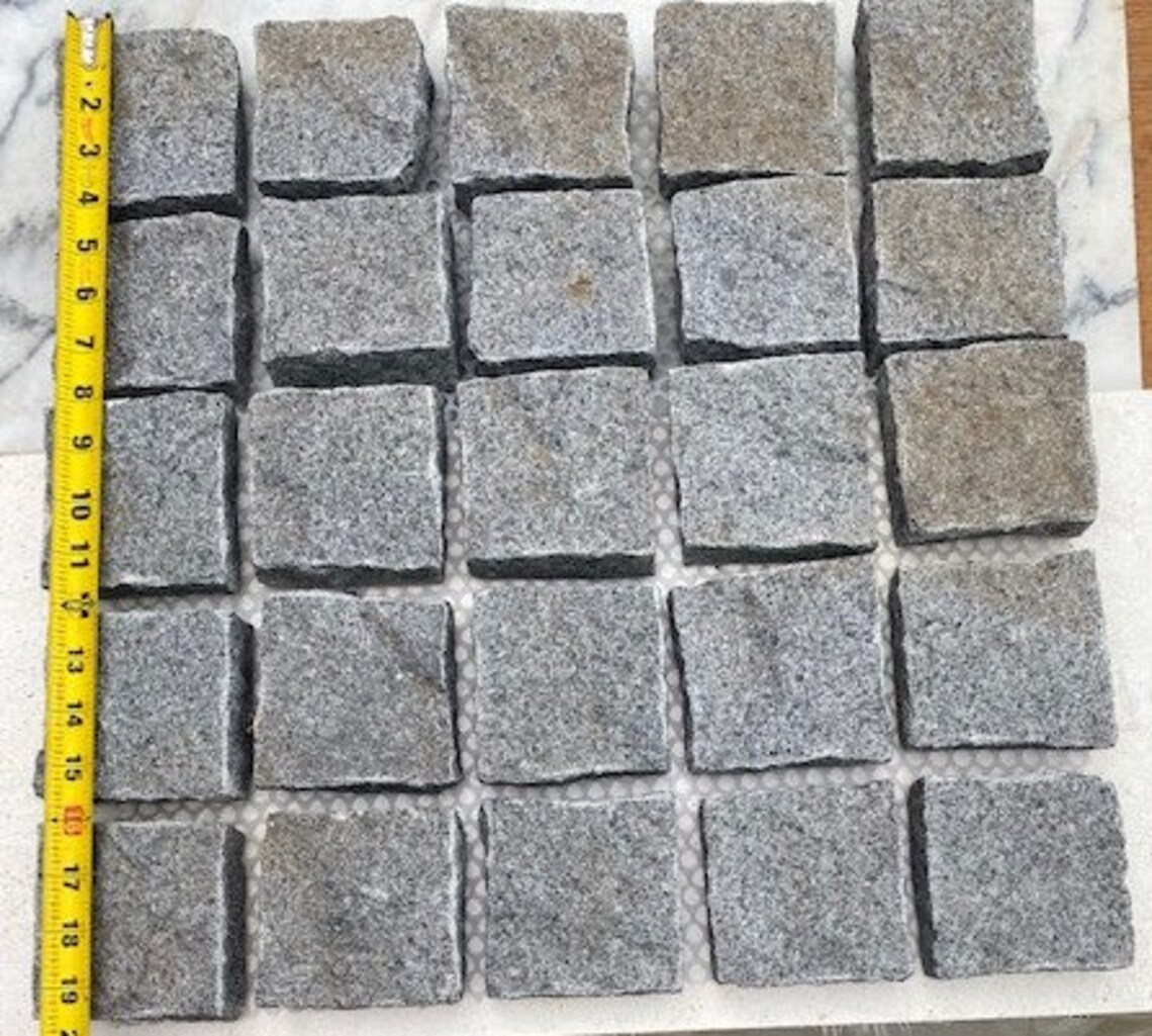Stormy Granite Cobblestone Tiles - Etsy
