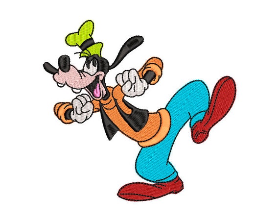 Goofy Embroidery Design 4 SIZES | Etsy