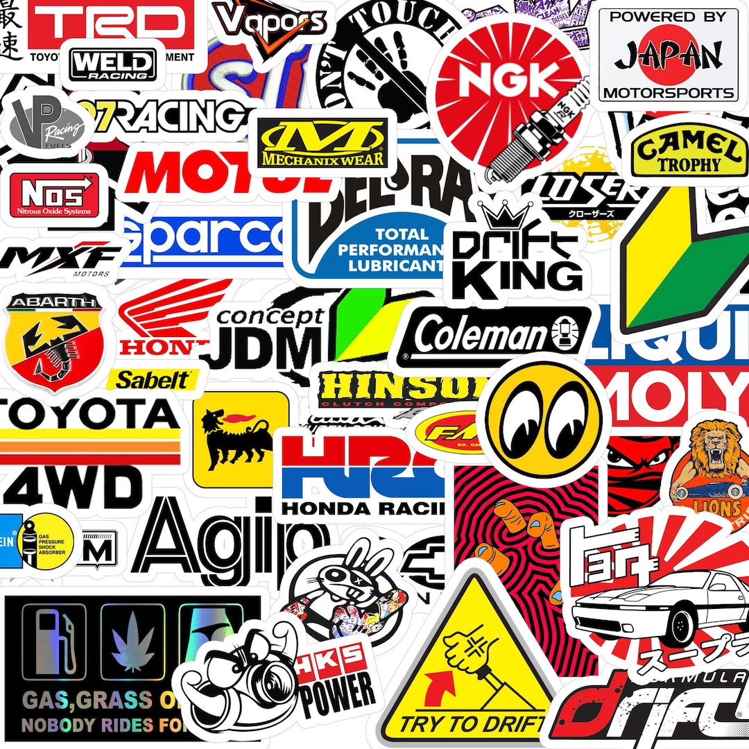 480pcs Car Vehicle Racing Styling JDM Automobile Modification Stickers ...