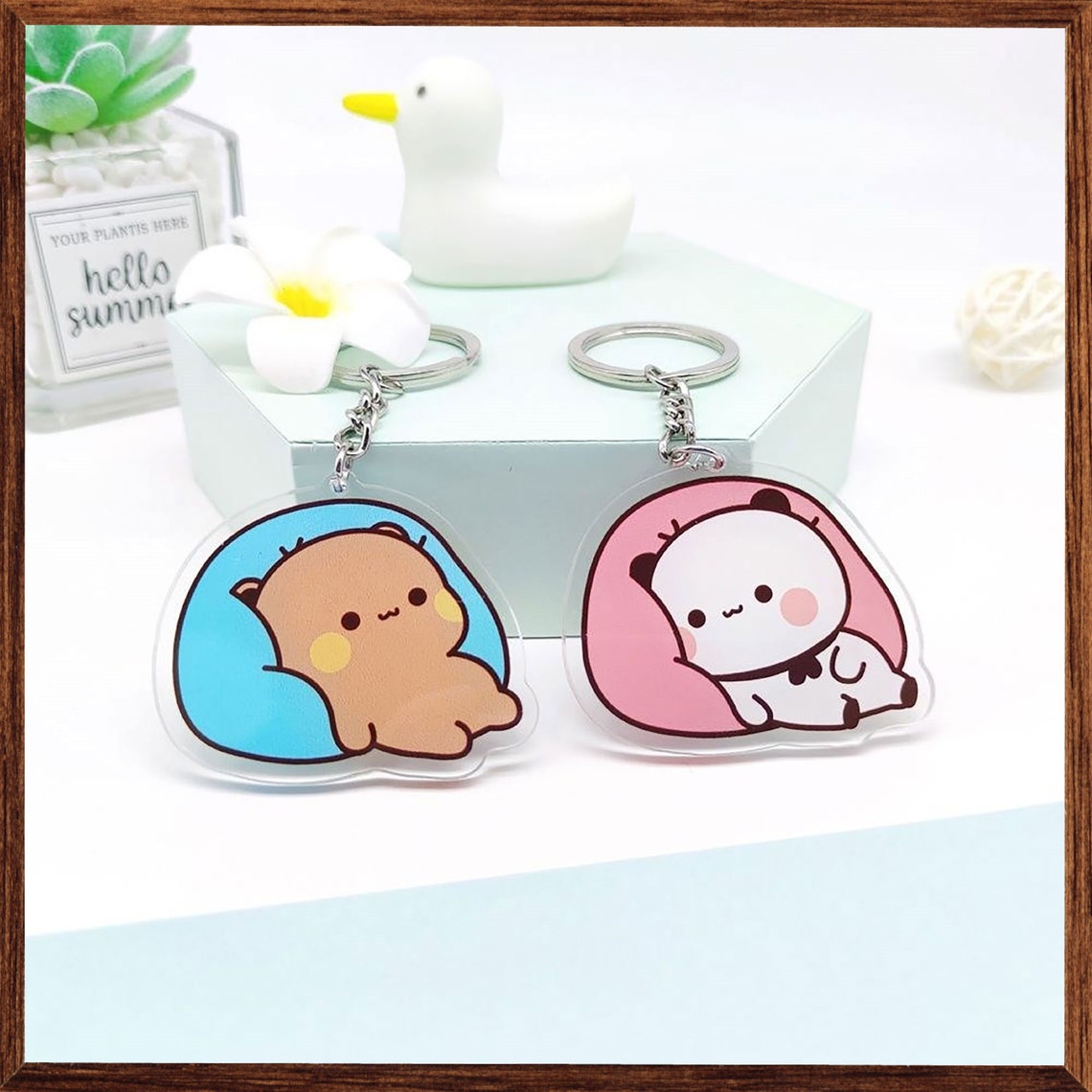 Keychain, Bubu Dudu Keychain, Cute Bubududu Bears Key Organizer, Couple ...
