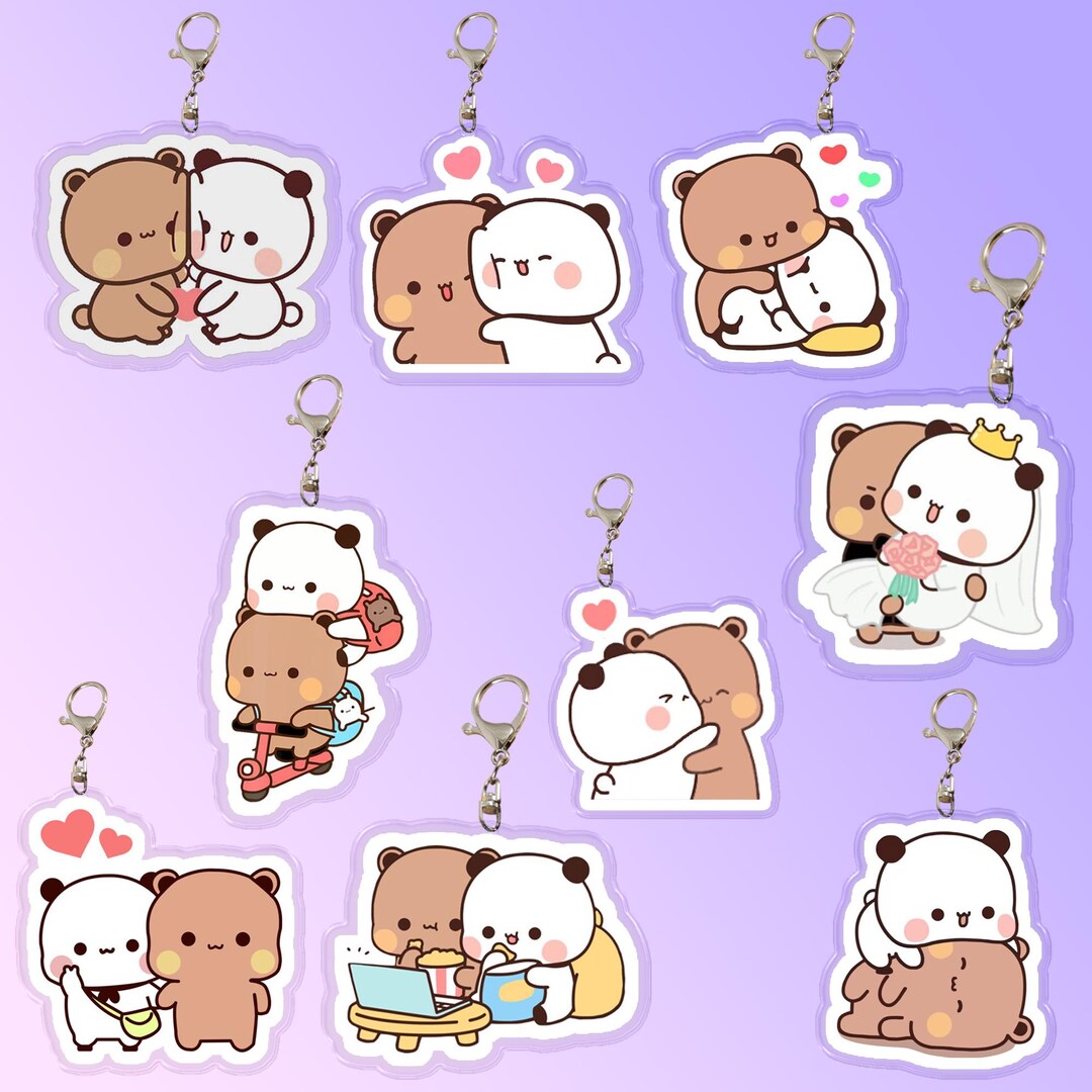 Keychain, Bubu Dudu Keychain, Cute Bubududu Bears Key Organizer, Couple ...