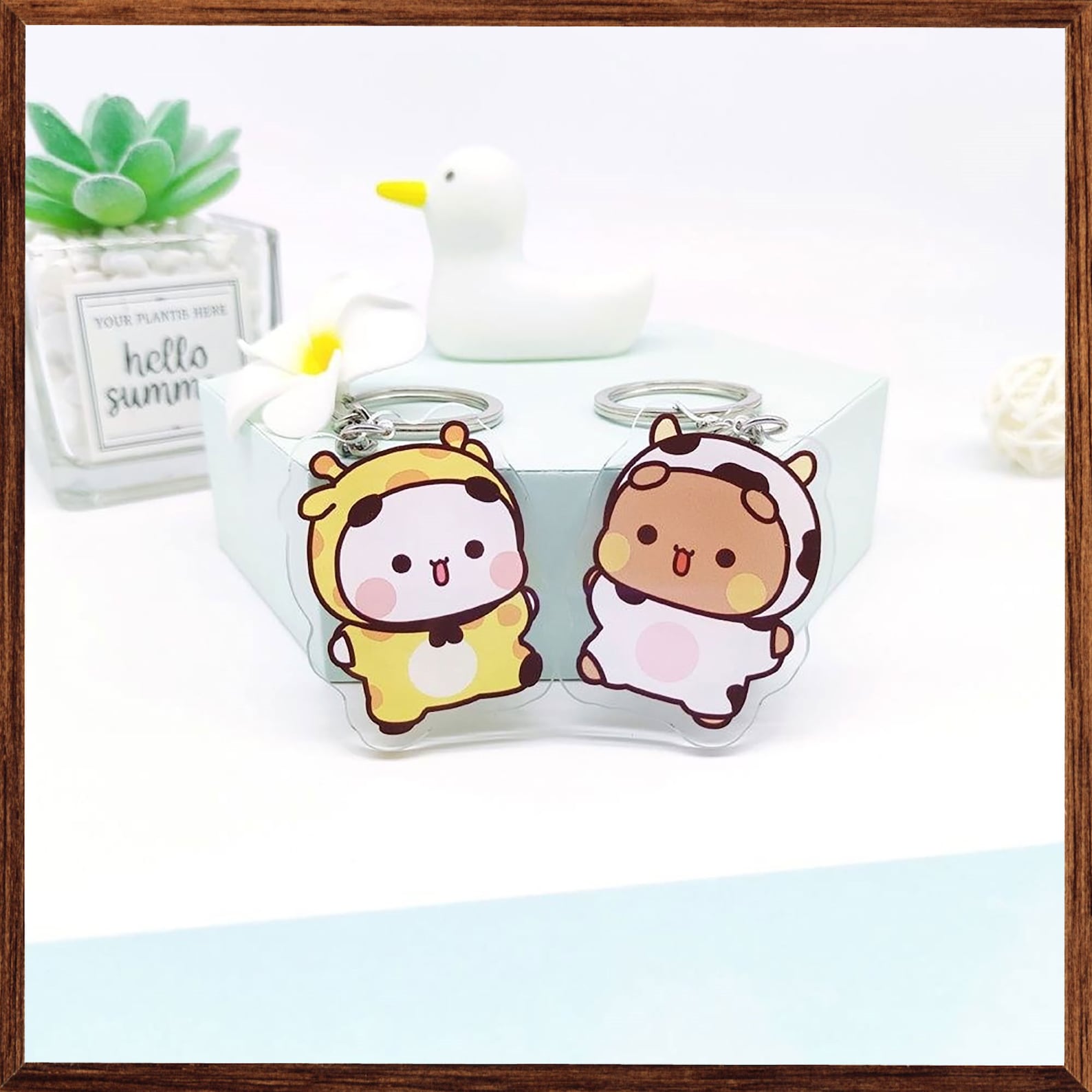 Keychain, Bubu Dudu Keychain, Cute Bubududu Bears Key Organizer, Couple ...