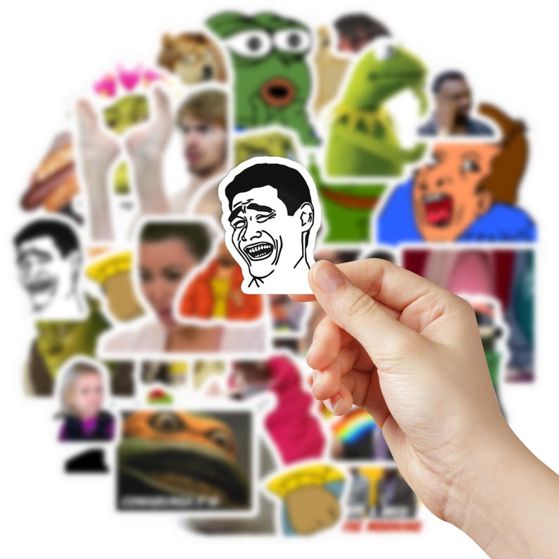 20/40/60 Pcs Funny Meme Stickers Random Stickers for Laptops Skateboard ...