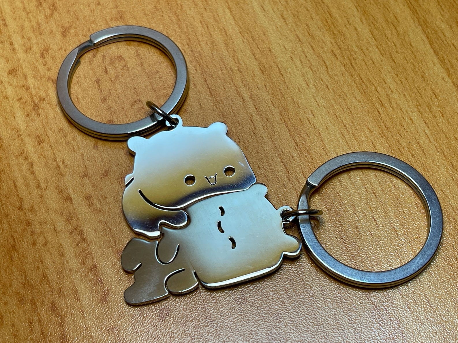 2pcs Bubududu Keychain, Cute Bubu and Dudu Key Ring, Valentine's Day ...